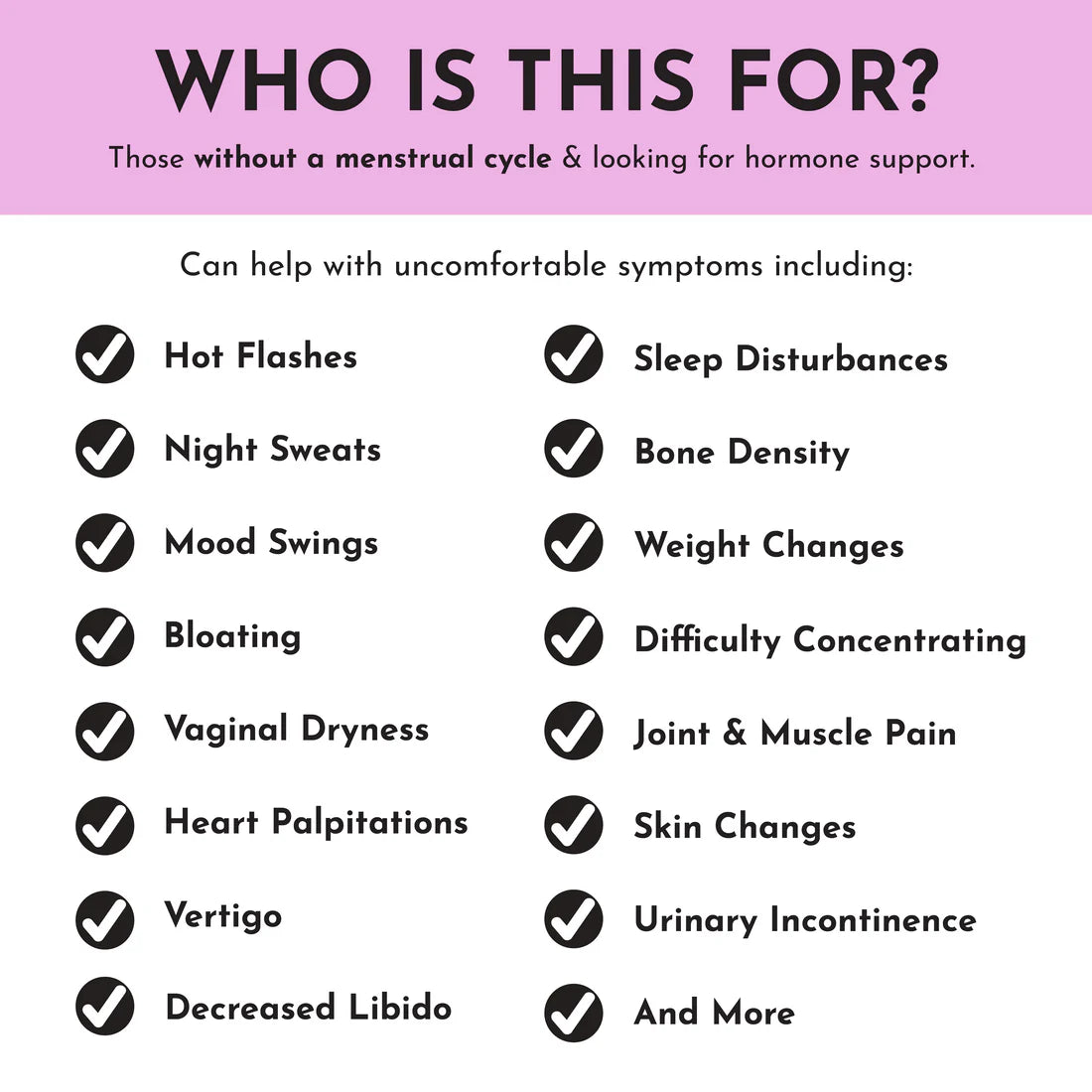 Menopause+ Support | Just Ingredients – Reformation Refill